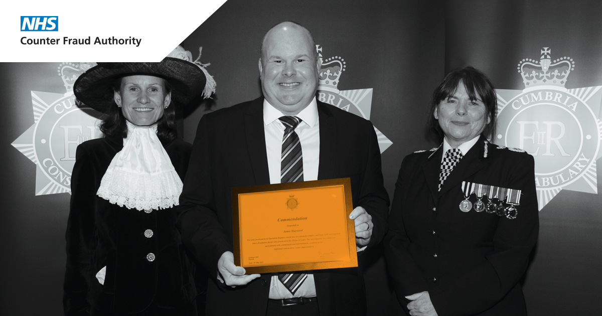 Commendations for NHSCFA Investigators in fraudulent doctor case | News ...