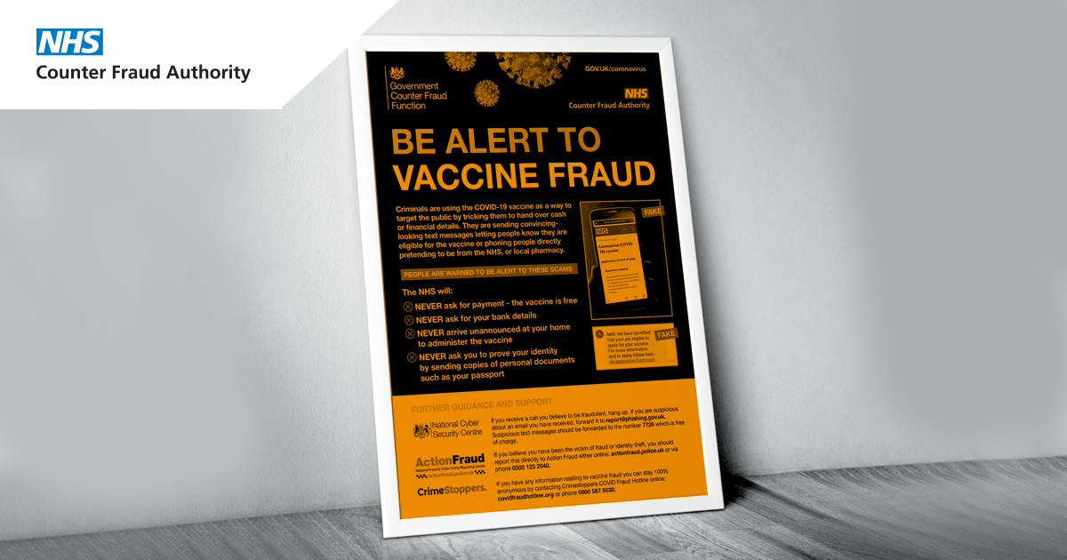 COVID-19 vaccine fraud COVID-19 vaccine fraud